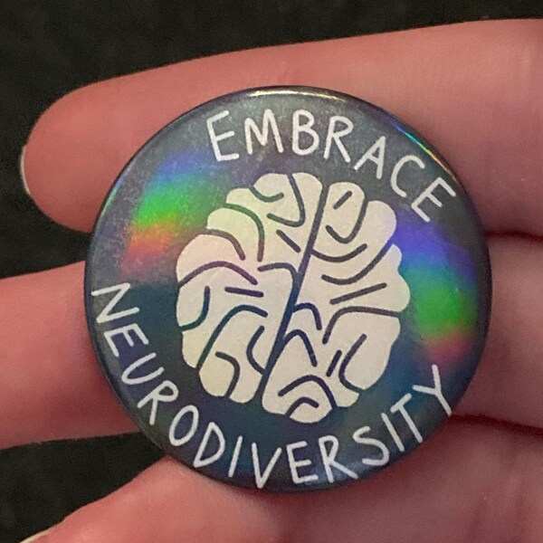 Neurodiversity Handbook Hinge Pin, Autism Pin, Fidget Toy, ADHD Pin ...