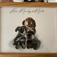 Custom Watercolor Portraits Using Pet Photo Personalized Digital Dog ...
