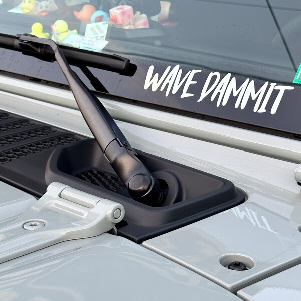 Wave Dammit | Wave Decal | 4x4 Decals | Truck Decals | Just Wave ...