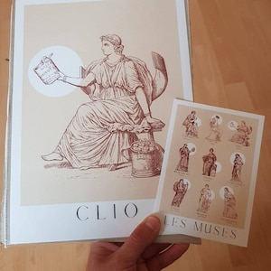 Les Muses Poster, the Nine Muses Print, Greek Muses Art, Ancient Greek ...