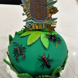 Reptile Cake Topper Reptiles Topper Snake Cake Topper Reptile Party ...