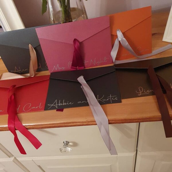 Luxury Personalised Gift Envelope With Gemstone Name, Voucher 17.5 X 12 ...