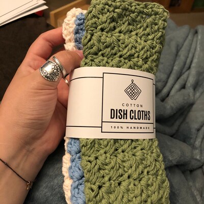 PRINTABLE Dish Cloth Tags Wrap Labels Downloadable PDF. Tags for ...