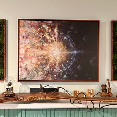 Mini Moss Wall Art in Miniature Embroidery Hoop Long Lasting Eco Gift ...