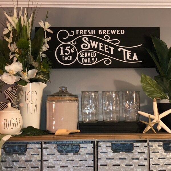 Sweet Tea SVG - Sweet Tea Sign Svg - Kitchen SVG - Sweet Tea - Diner ...