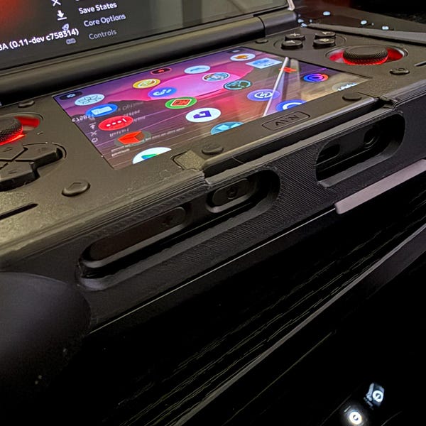 Grip for Ayn Thor Dual Screen Device Thick Comfort Grip With Felt Wrap ...