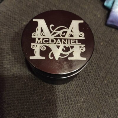 Monogram Black Herb Grinder, Personalized Grinder / Laser Engraved - Etsy