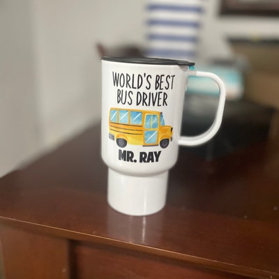 School Bus Driver Mug, Bus Driver Travel Mug, Bus Driver Gift, 1 Bus ...