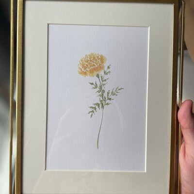 Watercolor Birth Month Flower Prints Floral Garden Collage - Etsy