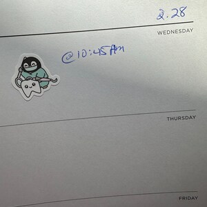 Kawaii Work Schedule Planner Stickers Work Schedule Sticker Work Script ...