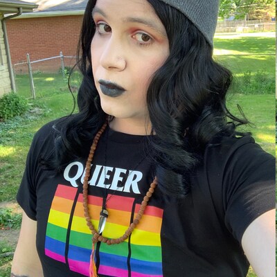 Queer Flag Tshirt LGBTQIA Punk Rock Queer Pride - Etsy