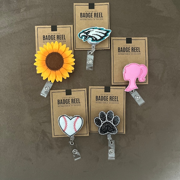 PRINTABLE Badge Reel Display Cards - Digital PDF - Backing Cards Tags ...