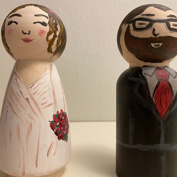 Natural Peg Big Bad Wolf Three Little Pigs, Fairy Tale Peg People, 3 ...