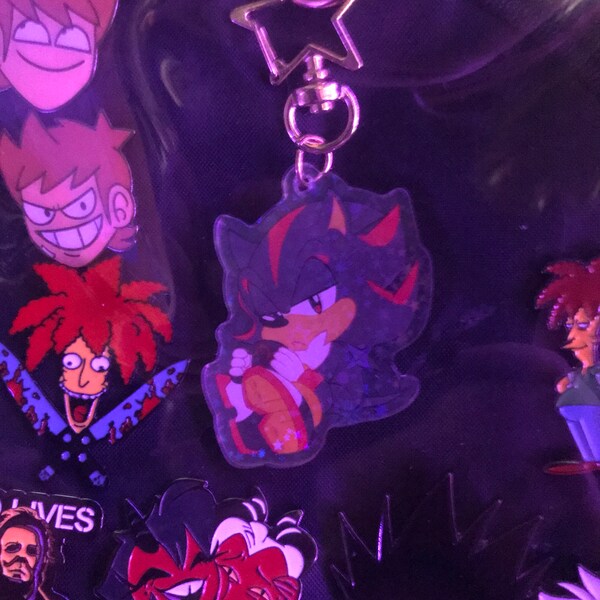 Cute Chibi Sonic Charms - Favorite Foods - Team Dark Keychains - Etsy
