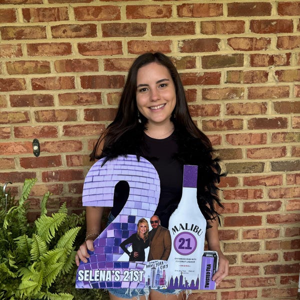 Customized 21st Birthday Sign- DIGITAL FILE ONLY - Etsy