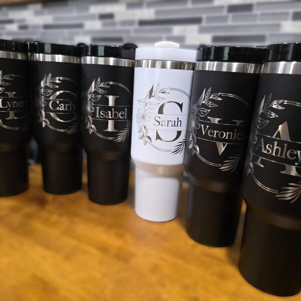Custom Football Tumbler Engraved Name Cup Personalized Sports Gift Team ...