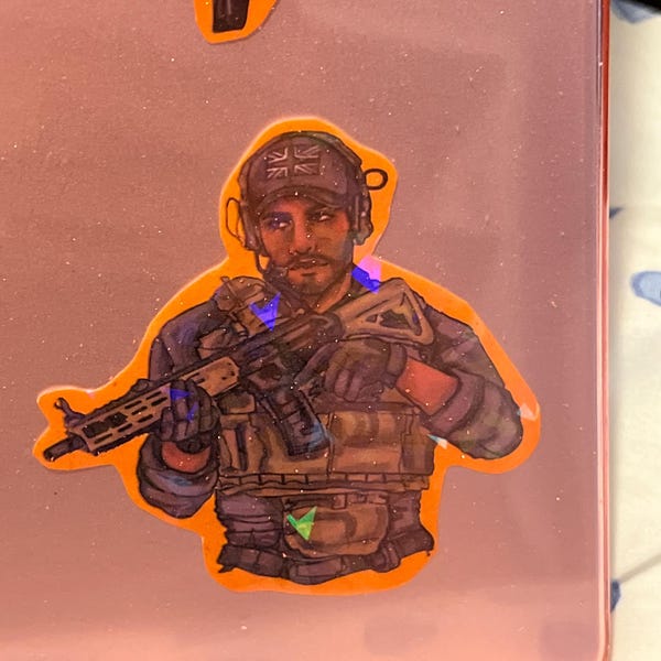 FPS Military Characters INSPIRED Stickers! Holographic Finish Stickers ...