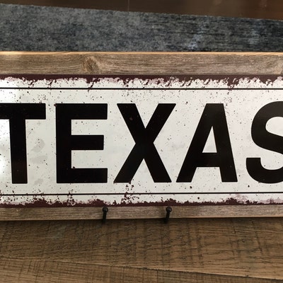 Texas Metal Street Sign, Rustic, Vintage - Etsy