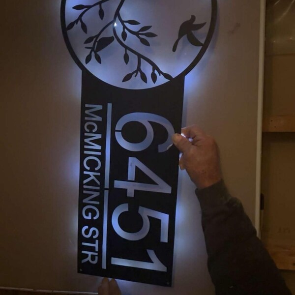 Mountain LED Metal Art Sign / Light up Mountain Metal Sign / Multi ...