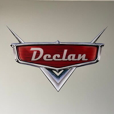 Disney Decals, Cars Nameplate Wall Decal,game Room, Cars Decals, Cars ...