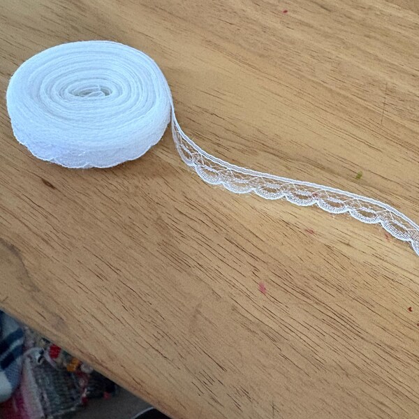 10 Yards of Light Pink Lace Ribbon/ Light Pink Lace Trim Approx. 0.7 ...