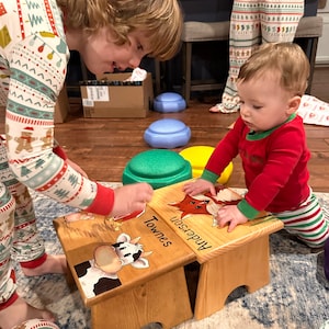 Kids Step Stool, Bear Step Stool, Wildlife Step Stool, Kids Foot Stool ...