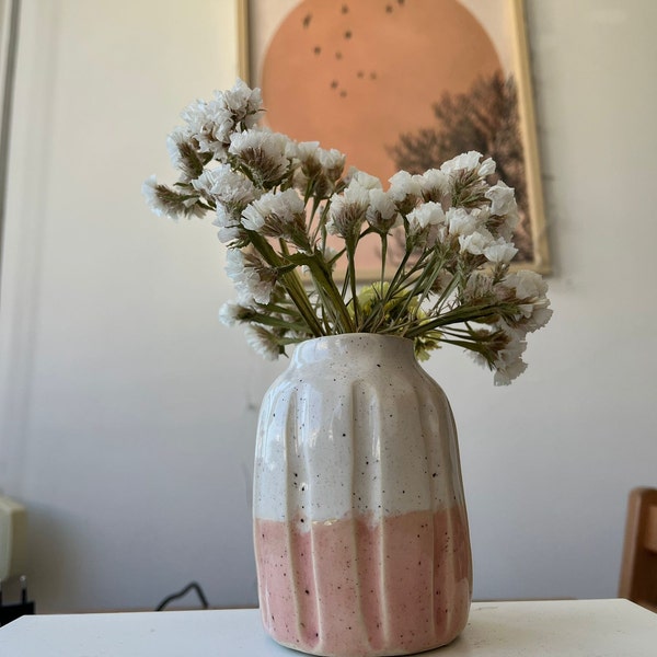 Handmade Brown Clay Cups With Botanical Carvings | White and Brown ...
