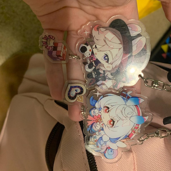 Genshin Impact Fontaine Character Acrylic Keychain-neuvillette Lynette ...