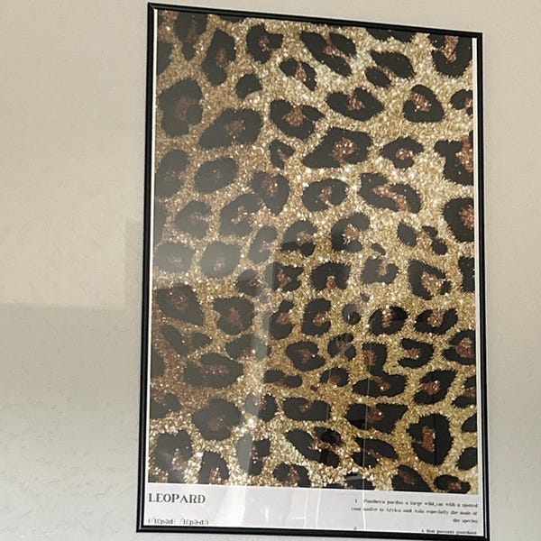 Fashion Leopard Magazine Cover Wall Art, Custom Brand Print ...