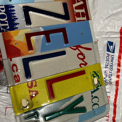 Personalized Boys Room Car Theme License Plate Name Art Sign, Boys Room ...