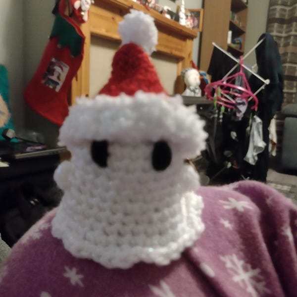 Christmas Pocket Ghosts Crochet Pattern for Beginner Crochet Keychain ...