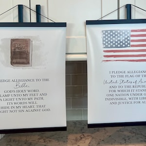 Christian Flag Pledge of Allegiance // - Etsy