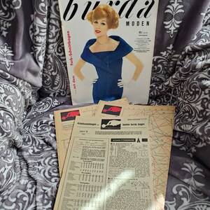 Burda Moden 11/ 1991 Instructions, Cutting Sheet, Fashion Magazine, Fashion Magazine, Sewing ...