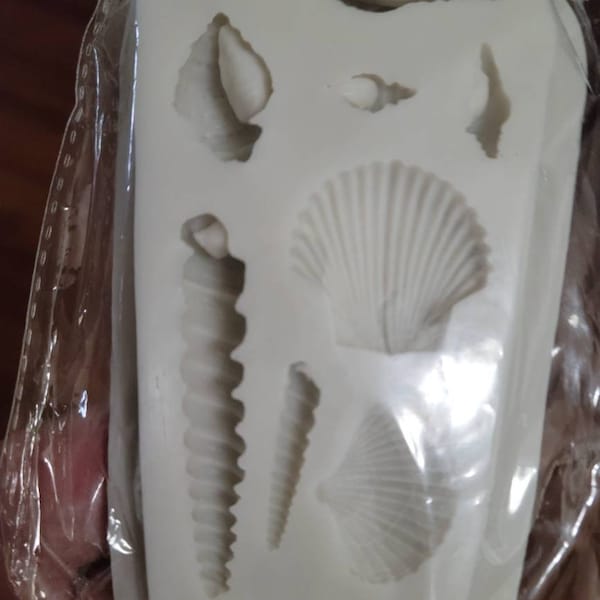 SEA SHELLS MOLD, 10 Cavity Beach Themed Mold, Under the Sea Mold ...