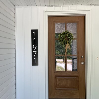 Modern House Numbers Available in Vertical and Horizontal Directions ...