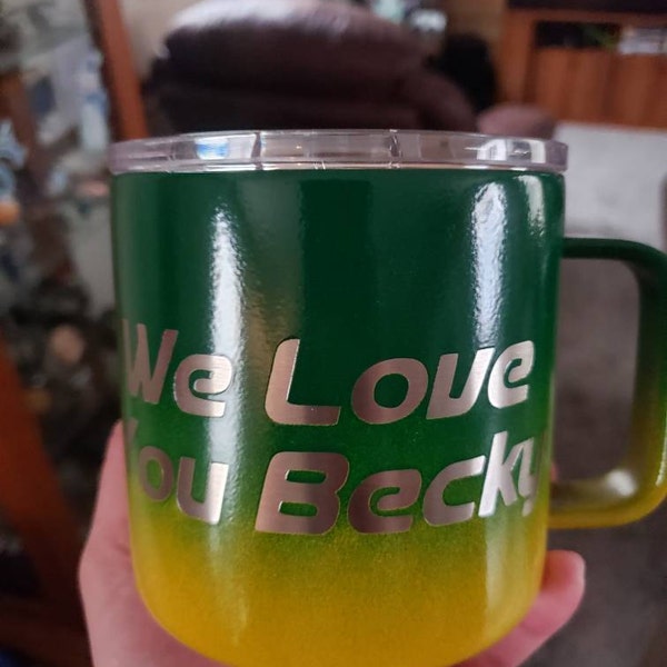 Green Bay Packers Powdercoated Yeti Tumbler, Free Personilization! - Etsy