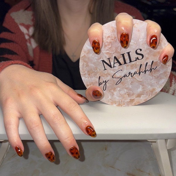 CUSTOM Acrylic Nailfie Disc | Personalised Nail Prop | Nail Tech | Nail ...