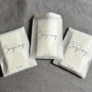 Any Design Personalised Wedding Tissue Packs Personalised Wedding ...