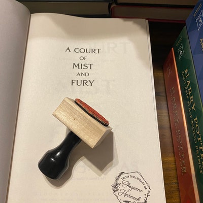 Library Stamp 48 Wooden or Self-inking Calligraphy Bookplate, Ex Libris ...