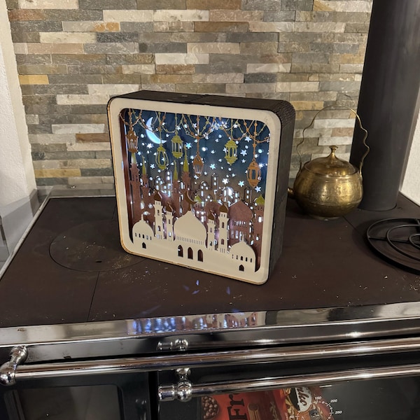 DXF, SVG File for Laser Christmas Nativity Scene Set With Led Lights ...