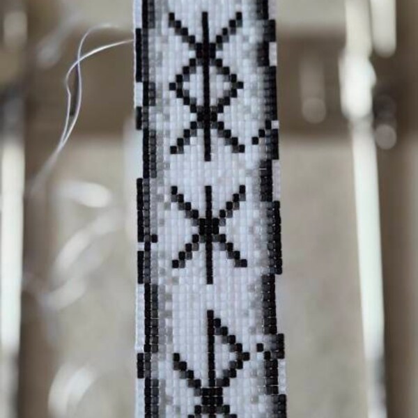 The Desert Skull Trio Seed Bead Bracelet Pattern/raven Bull Ram/bead ...