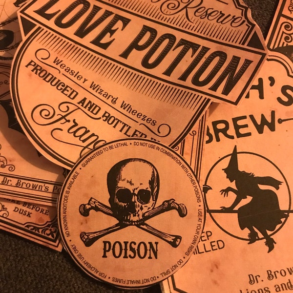 Wizard Potion Labels Printables, HP Polyjuice Potion Label, Editable ...