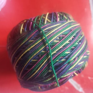 Choose 1 Variegated / Multi Color Crochet Cotton Thread Knitting Yarn ...
