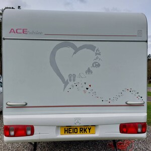 Compass and Mount Sticker, Camper Vinyl Sticker, Caravan Vinyl Decal ...