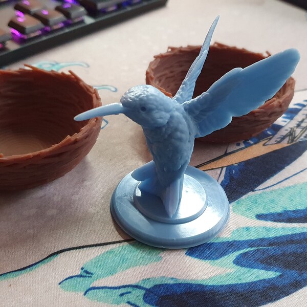 Wingspan First Player Resin Bird Token: Aqua Blue Game Piece - Etsy