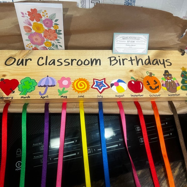 Classroom Birthday Calendar Birthday Chart Calendar Rainforest Theme ...