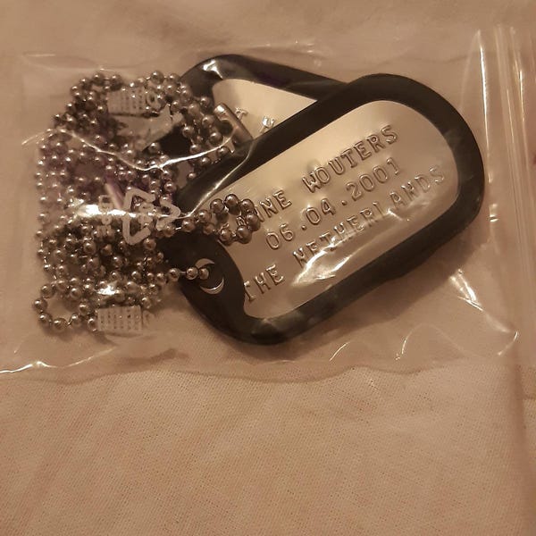 Personalized Dog Tags Gift for Men Military Style US Army Custom Dog ...