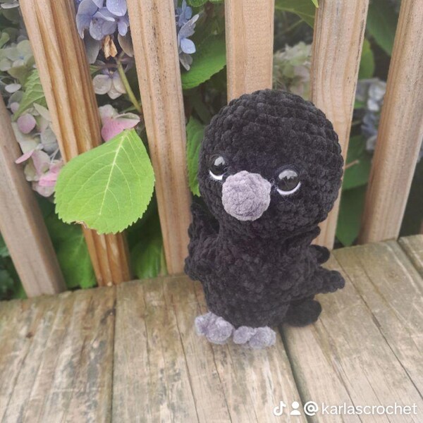 Pattern: Plush Carolina the Crow Pattern, Crochet Crow Pattern ...