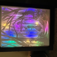 Godzilla Shadow Box SVG Digital Download Files Light Box - Etsy Canada