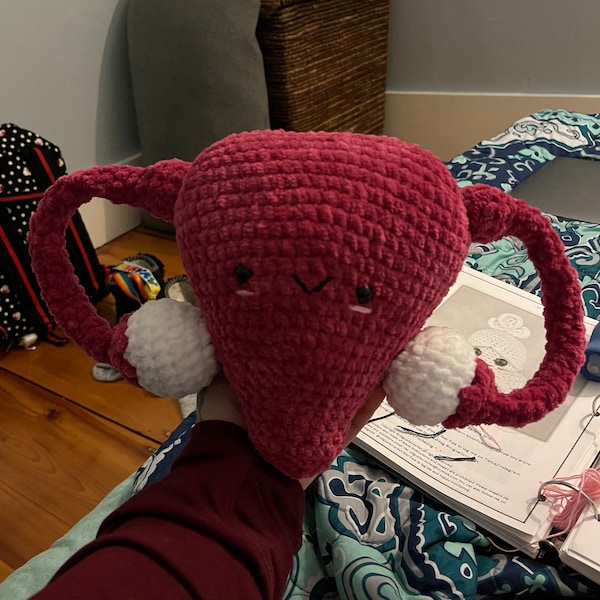 Anatomical Uterus Crochet Pattern PATTERN ONLY Instant DOWNLOAD ...